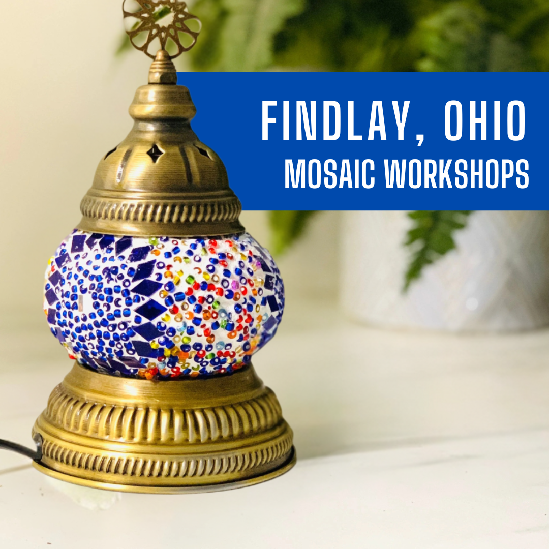 Mosaic Lamp Workshop Findlay, OH | Tiles Workshop